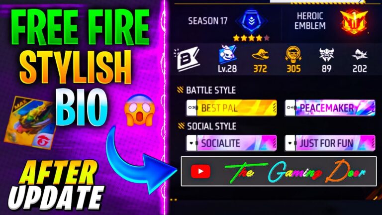 Best Free Fire Bio Style Code Ideas for 2025 (Stylish & Cool) - Freez Enova